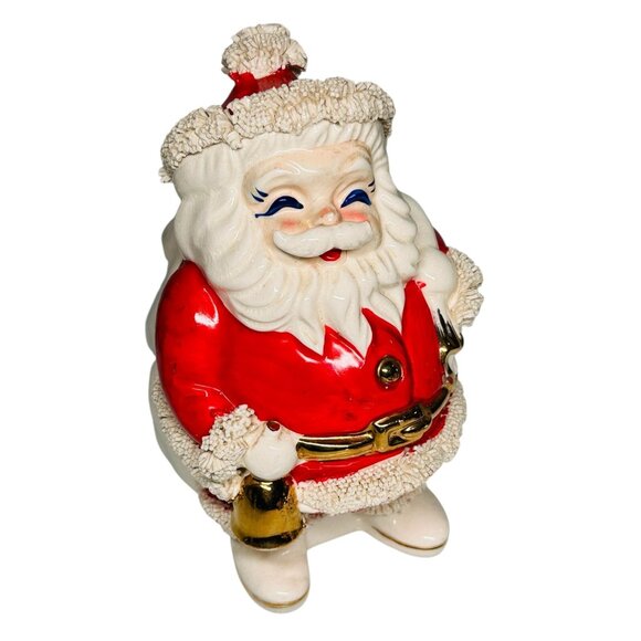 Holiday | Vintage 6s Japan Spaghetti Santa Bank Figurine Woriginal ...